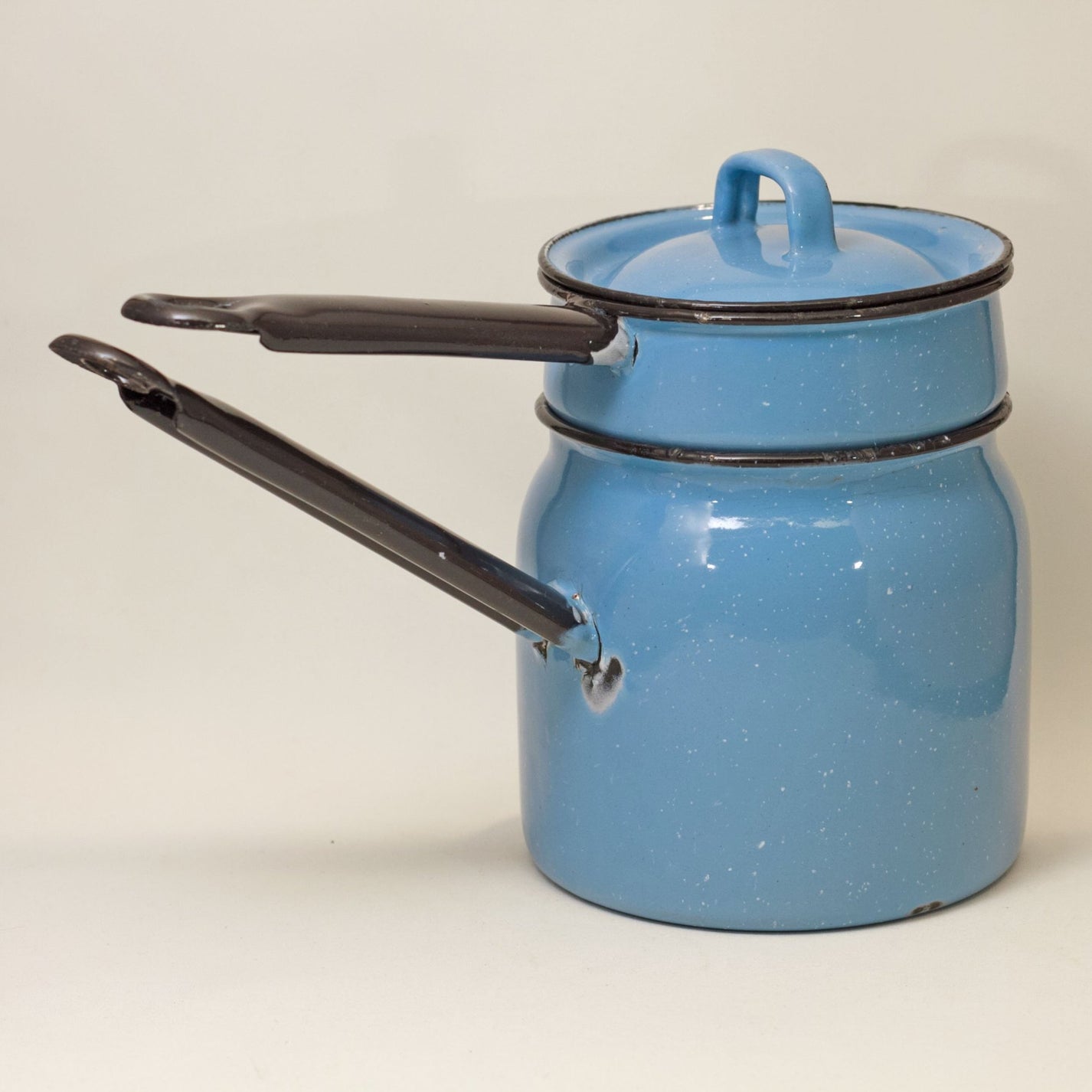 DOUBLE BOILER Gorgeous Robin Egg Blue with White Specks – The Townhouse ...