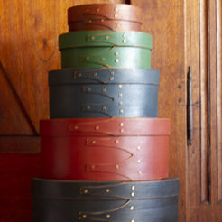 SHAKER-STYLE SWALLOW TAIL JOINTED Circular Nesting Boxes Set of Nine ...