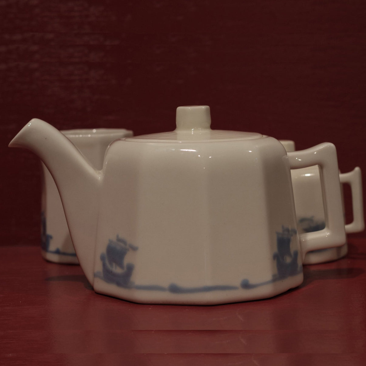 ROOKWOOD BLUE SAILING SHIPS SHIPWARE Tea Set Circa 1886 – The Townhouse ...